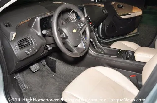 The interior of the 2011 Chevrolet Volt